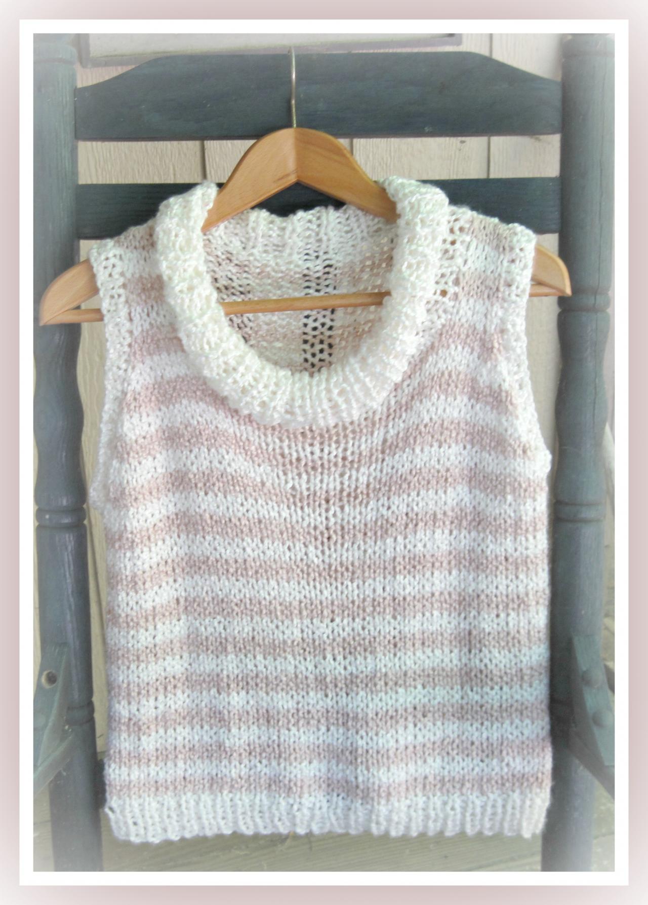 All Seasons Sleeveless Pullover With Mock Cowl Neck Knitting Pattern S ...